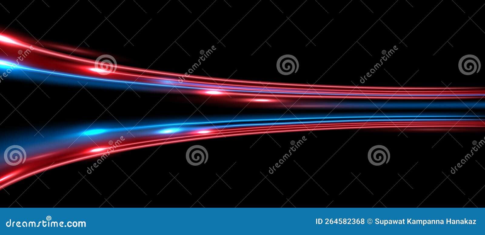 Elegant Abstract Light Line Effect Design Vector Illustration on Black ...