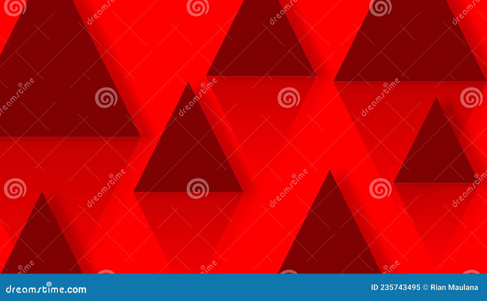 Elegant Abstract Red Background, with Dark Red Triangle Pattern. Stock ...