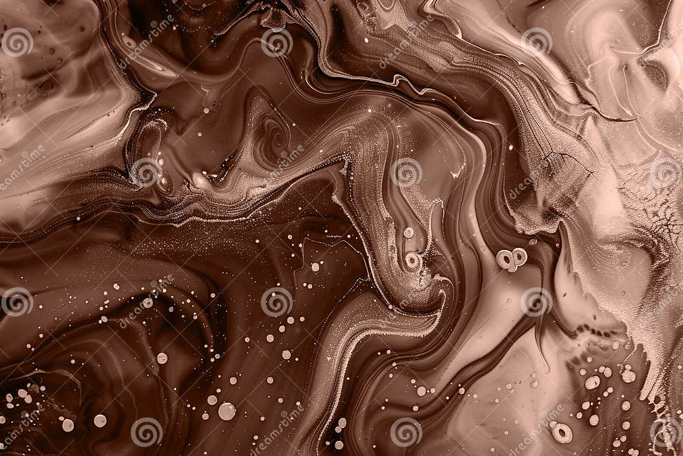 Elegant Abstract Swirls of Mocha and Mousse Tones with Dynamic Textures ...