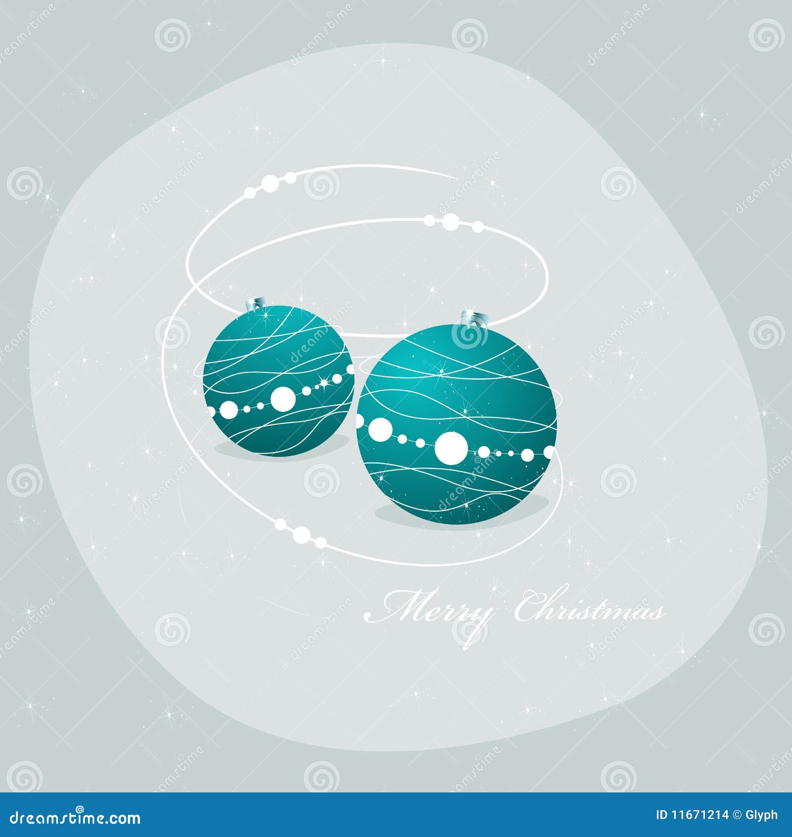 Elegant Abstract Turquoise Christmas Background Stock Vector ...
