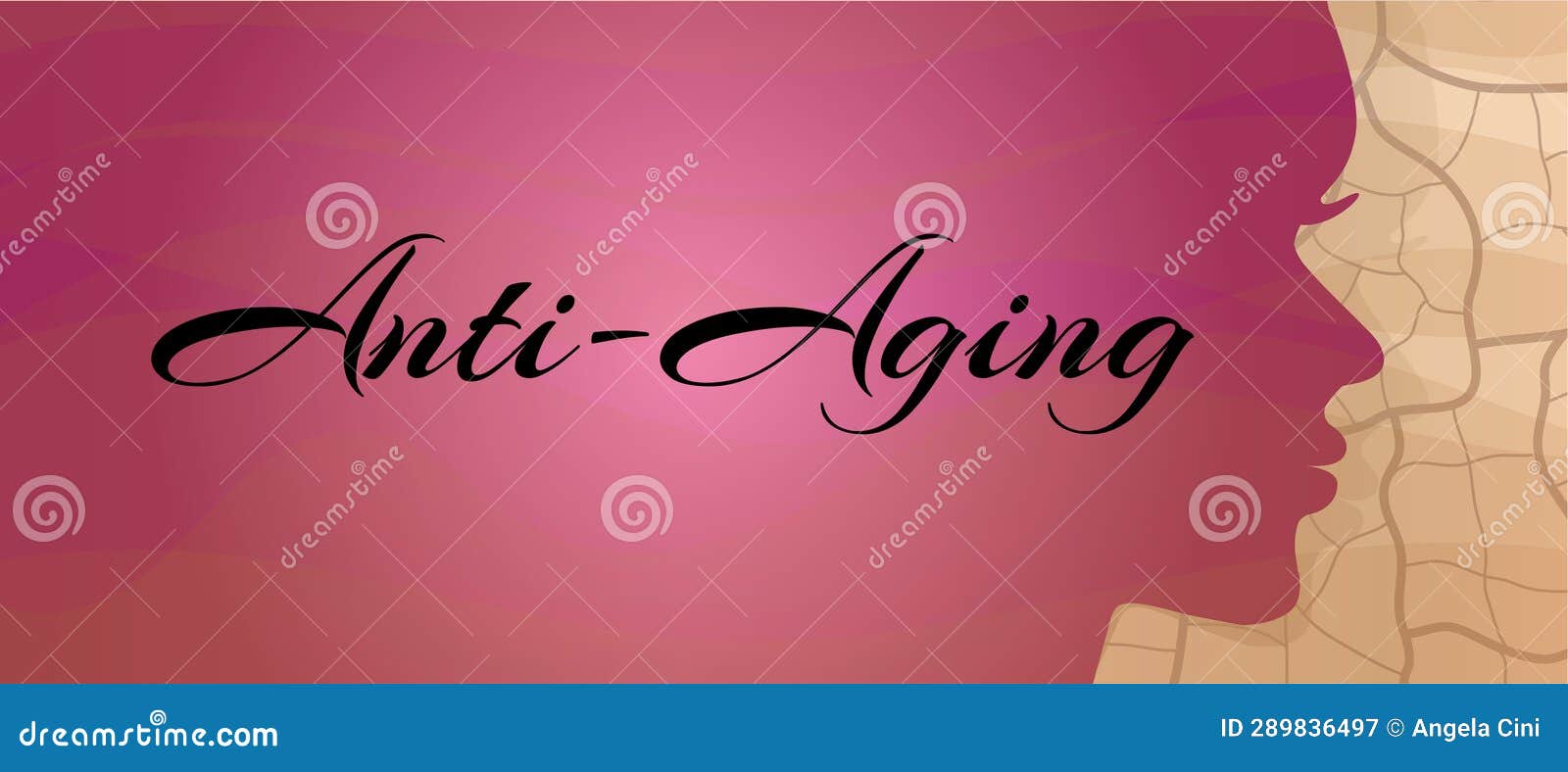 Elegant Anti-Aging Background Illustration with Skin Texture Stock ...