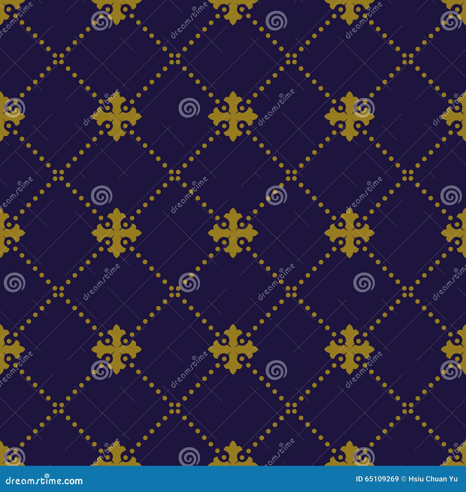 Elegant Antique Background Image of Dot Line Cross Check Pattern. Stock ...