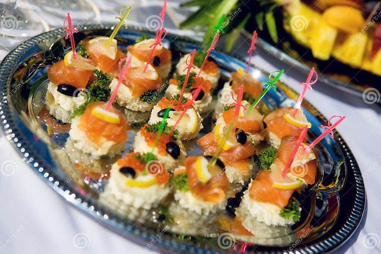 Elegant appetizers stock photo. Image of bread, perspective - 20514330