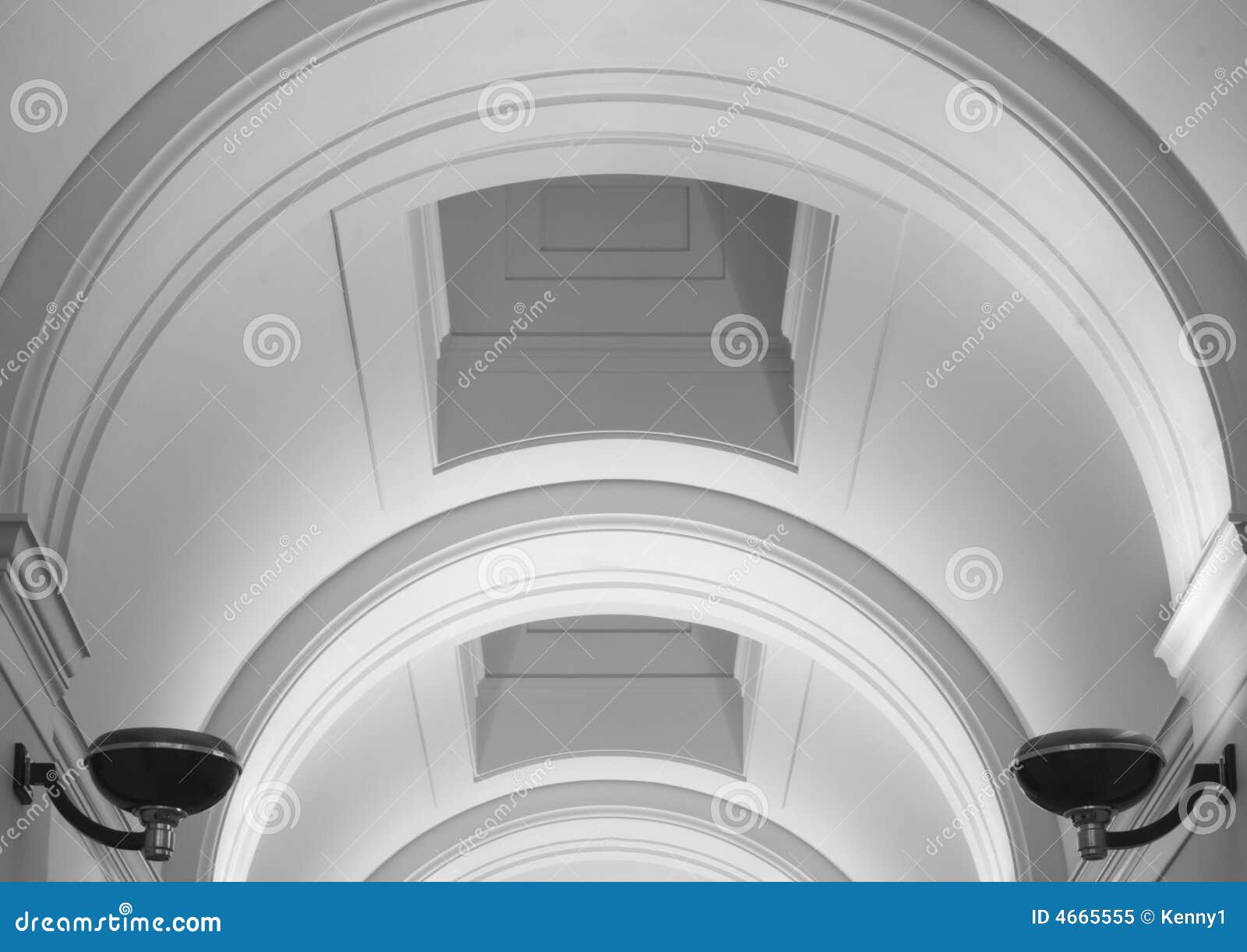 Elegant Arched Plaster Ceiling Stock Image - Image of ceiling, hall ...