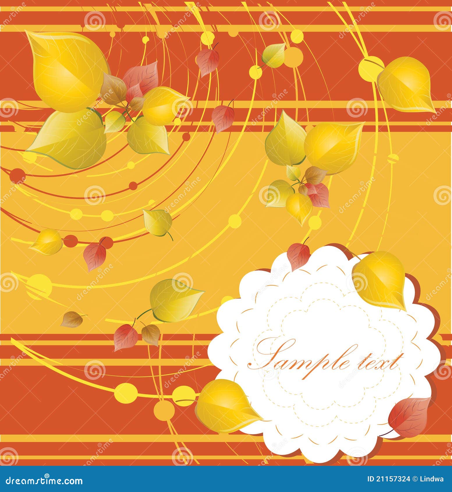 Elegant Autumn Background with Place for Your Text Stock Vector ...