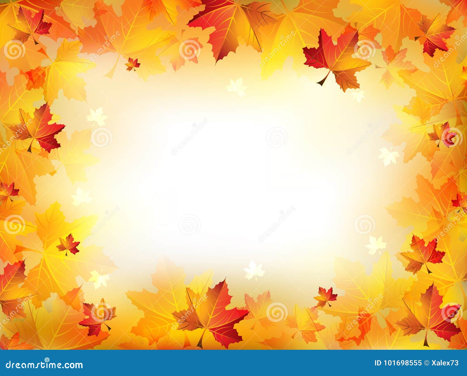 Elegant Autumn Frame stock vector. Illustration of banner - 101698555