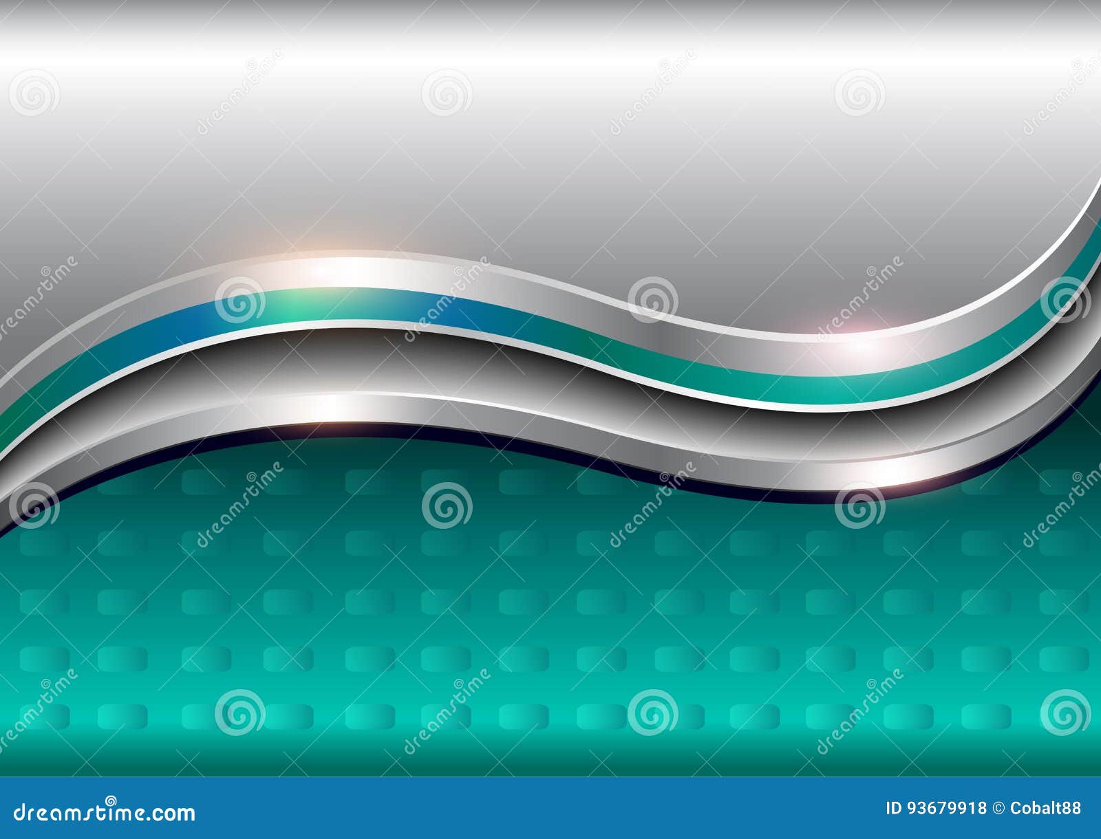 Elegant Background, Silver Green Metallic Stock Vector - Illustration ...