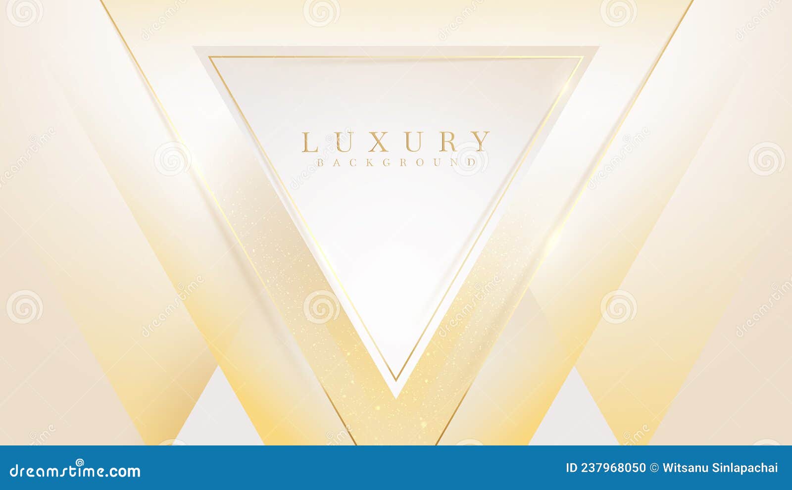 Elegant Background with Triangle Frame Elements and Golden Lines with ...