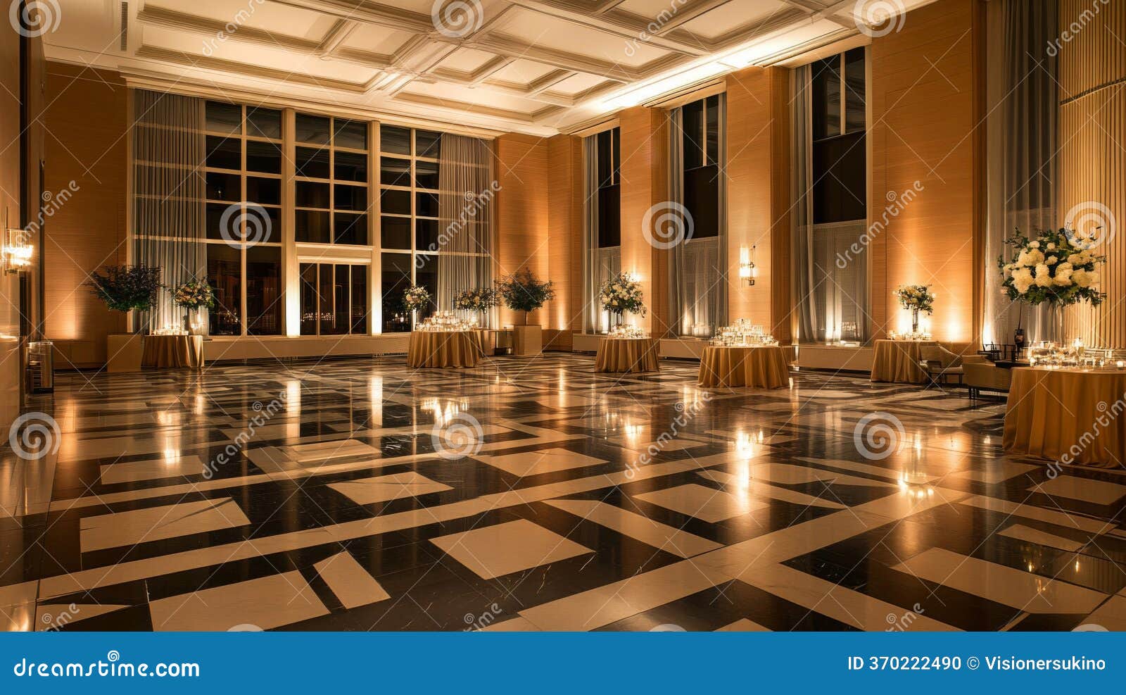 Elegant Ballroom: A Dreamy Celebration Space Stock Photography ...