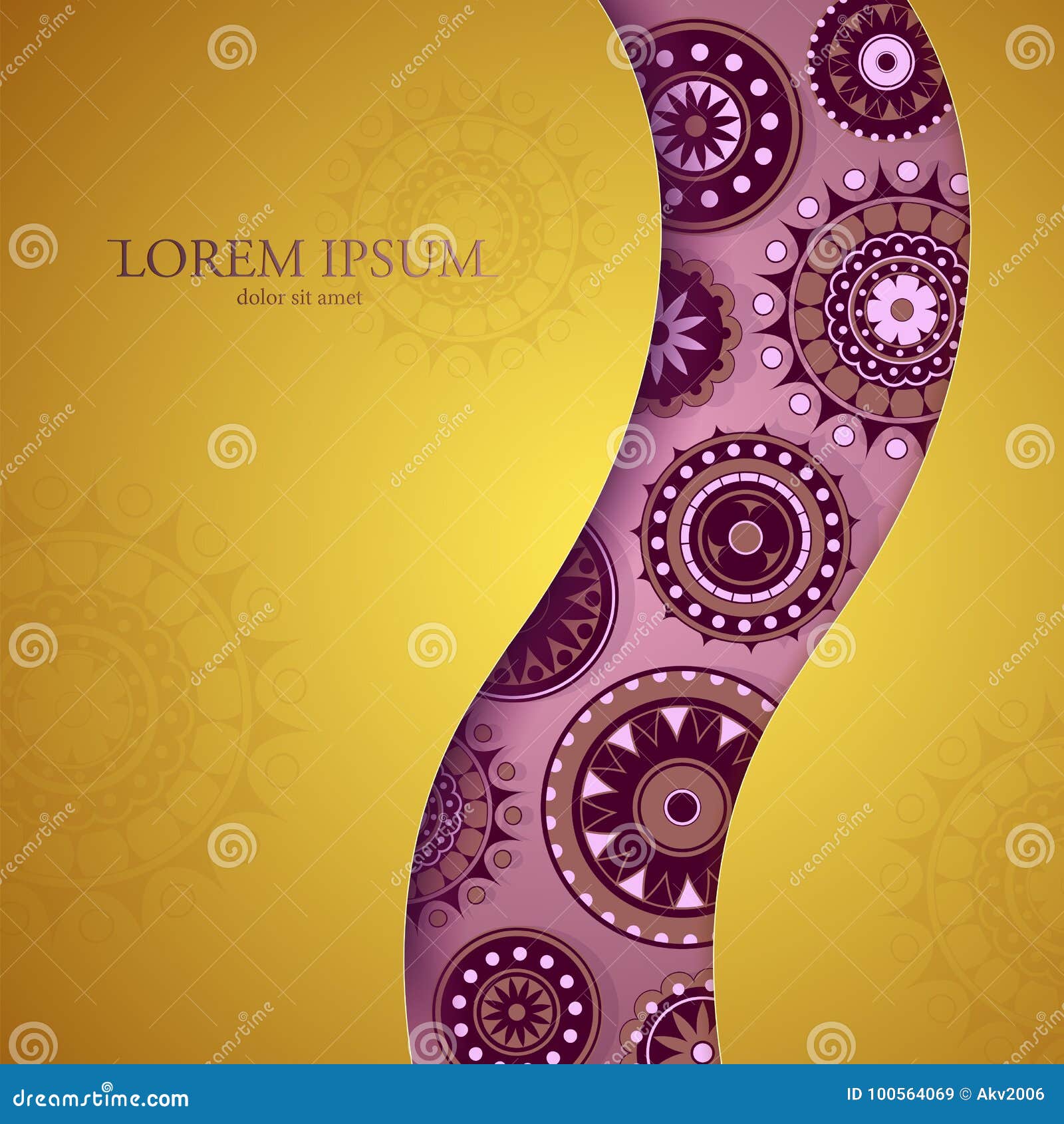 Banner Design with Copy Space Stock Vector - Illustration of pattern ...