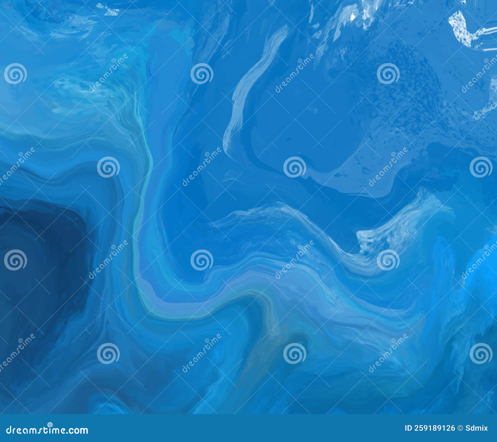 Elegant Banner Template Design with Blue Paint. Stock Vector ...