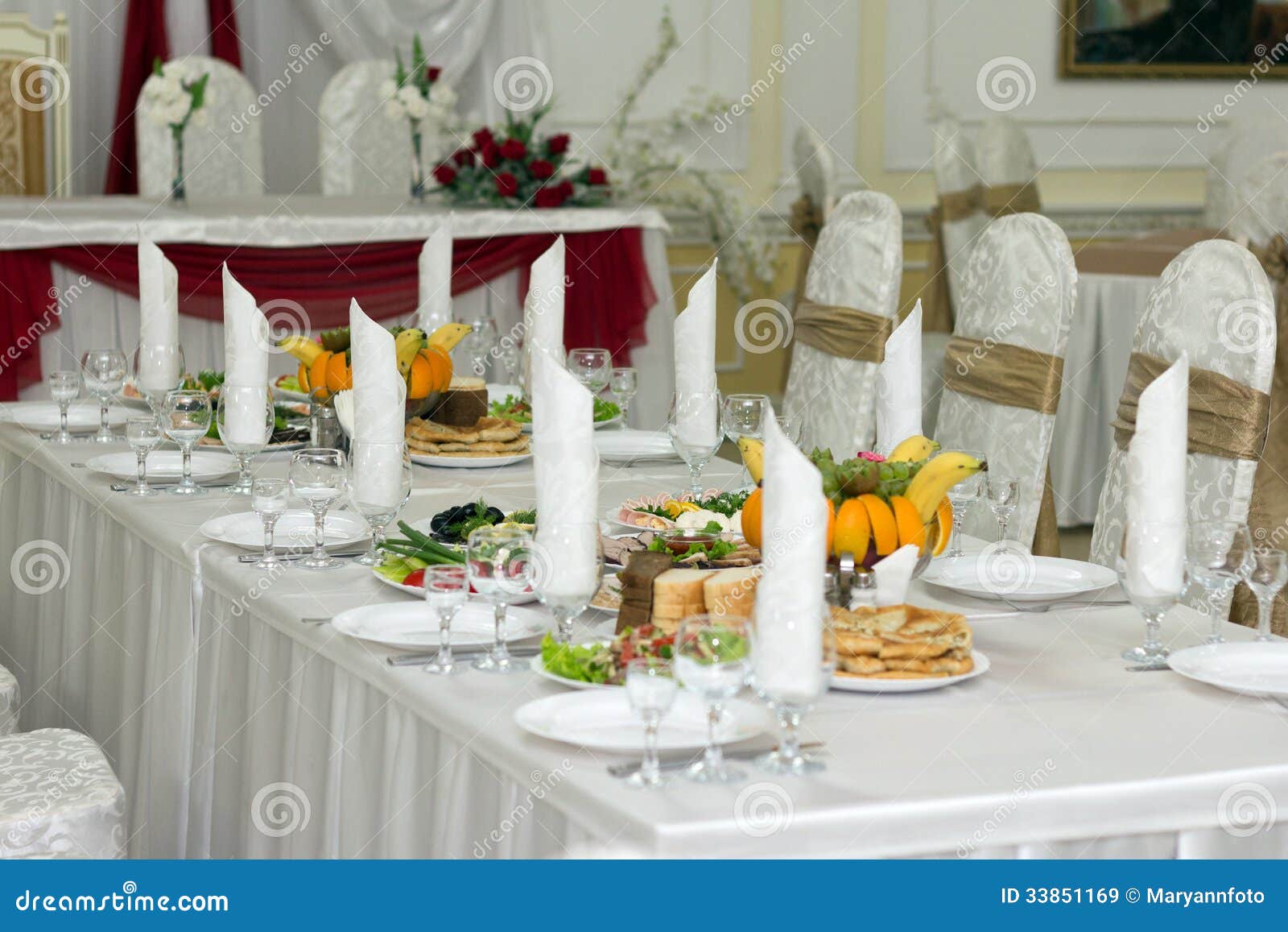 Elegant Banquet Desktop Lay Dishes Stock Image - Image of convention ...