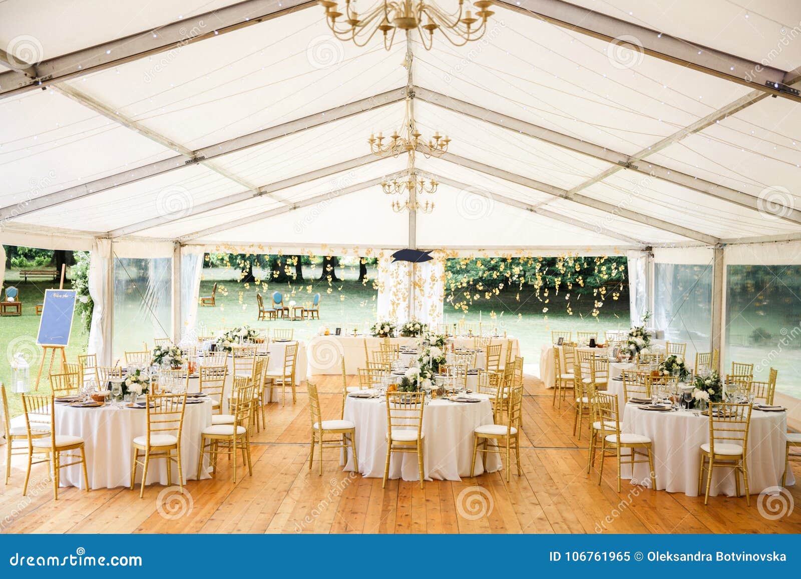 Elegant Banquet Hall for a Wedding Party Stock Image - Image of fancy ...