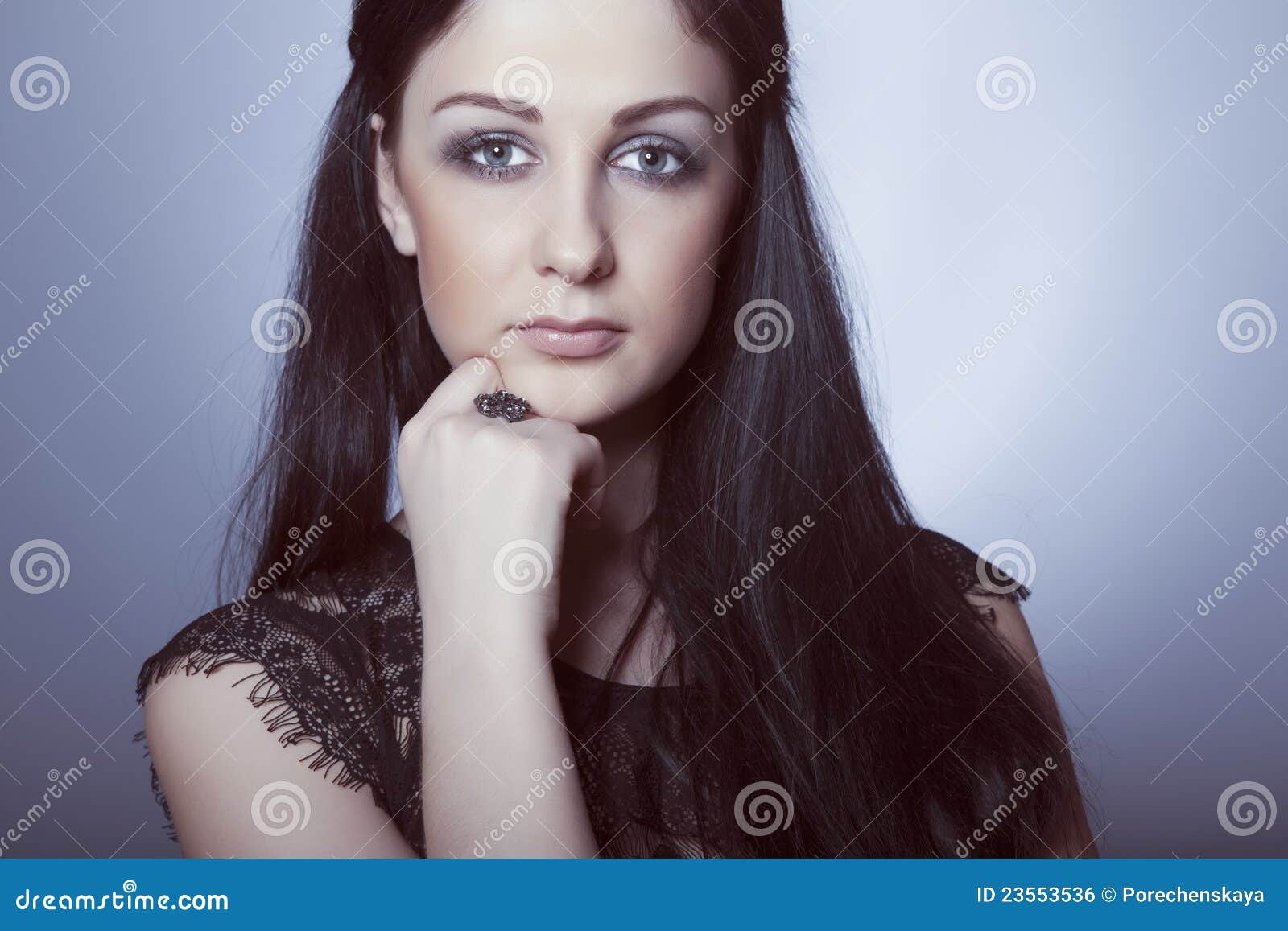 Elegant beautiful lady stock photo. Image of luxury, complexion - 23553536
