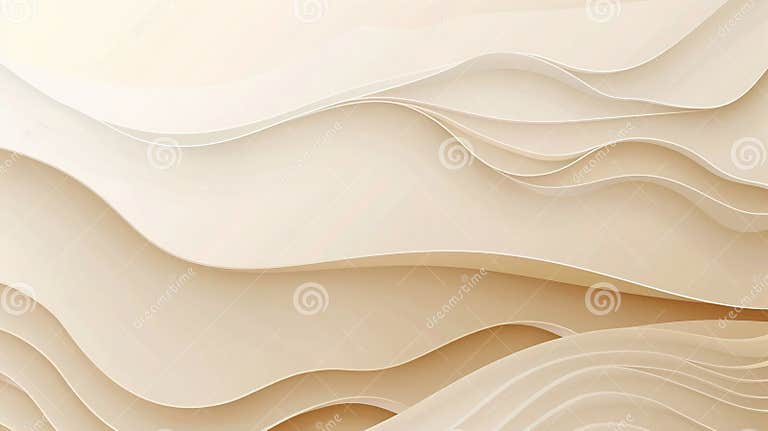 Elegant Beige Waves Texture Abstract Background Soft Tones Design ...
