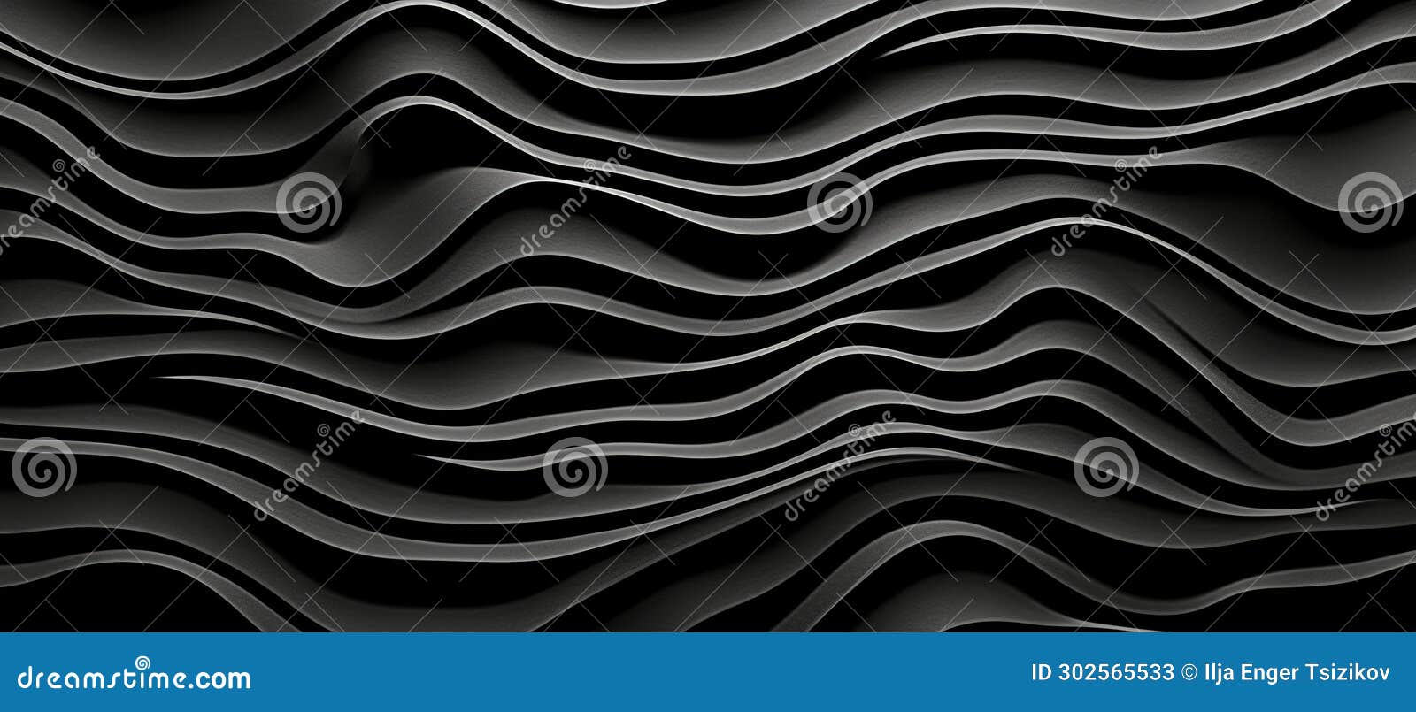 Elegant Black Wavy Background Pattern with Flowing Lines for a Visually ...