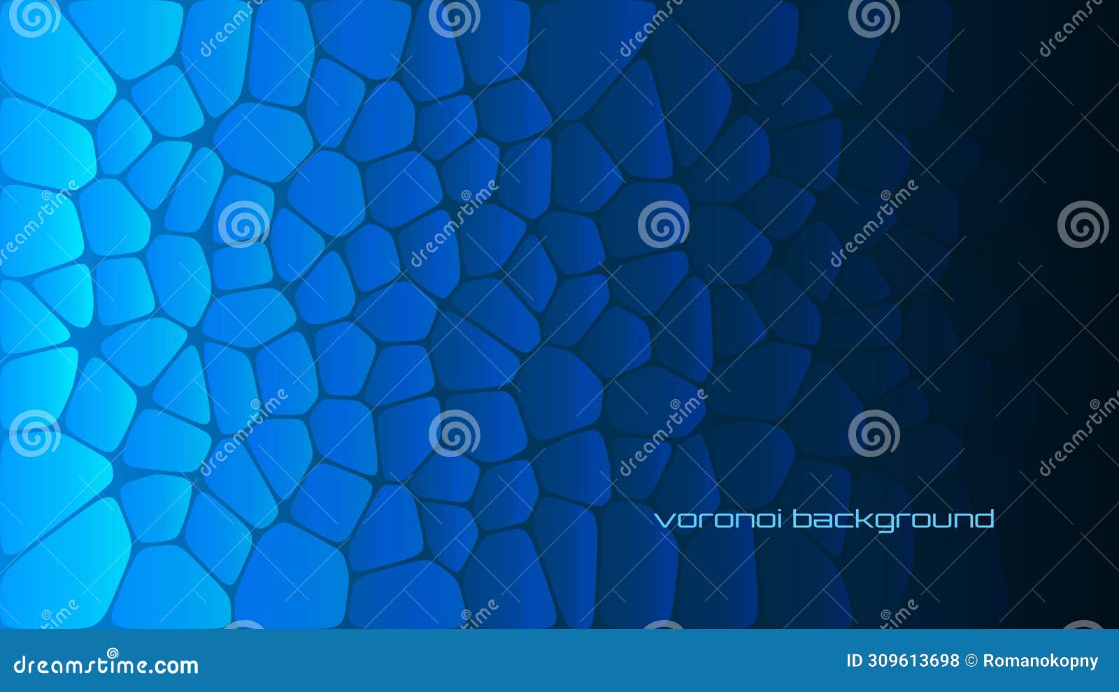 Elegant Blue Abstract Background with Voronoi Fracture Elements Stock ...