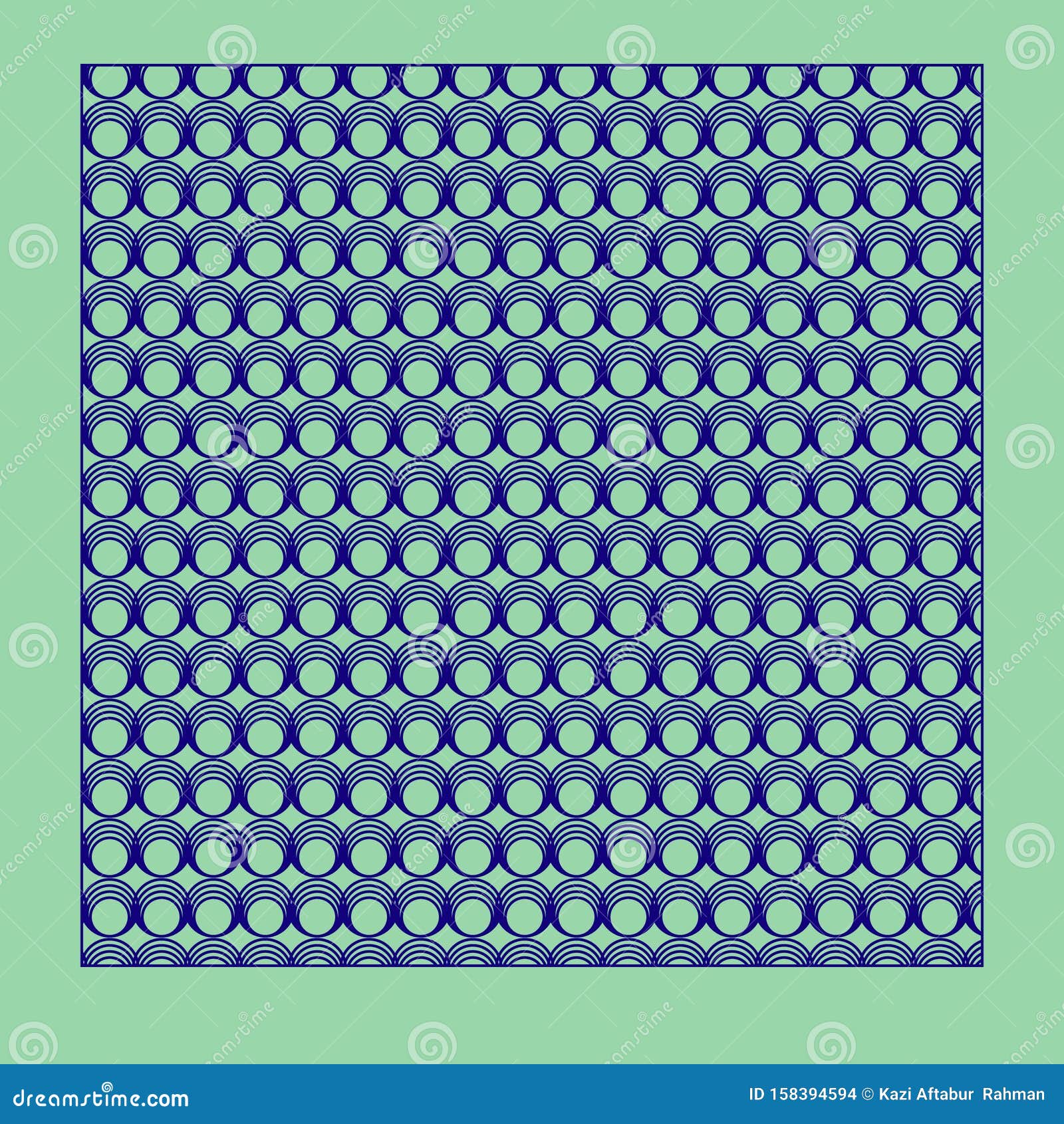 Elegant Blue Circle Awesome Pattern Design Template Design Stock ...