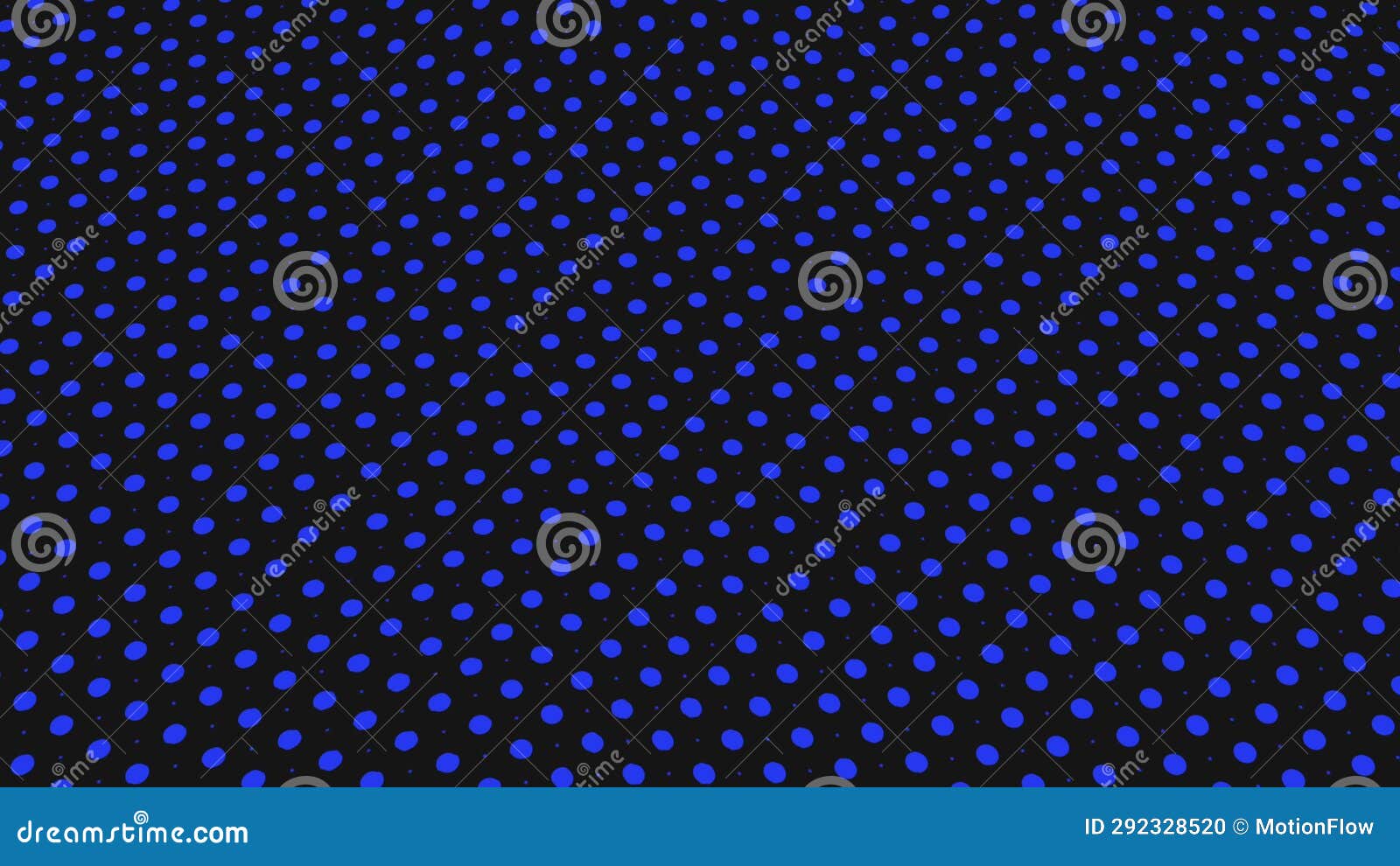 Elegant Blue Dot Pattern on Black Background Simple Symmetry and ...