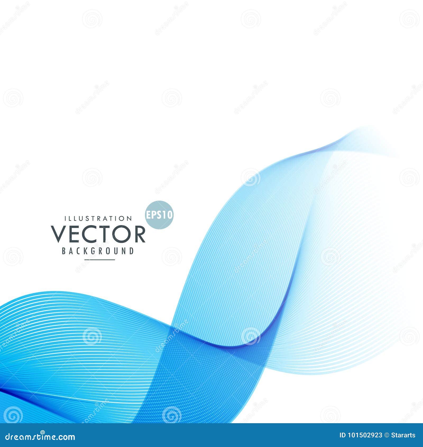 Elegant Blue Flowing Wave Background Stock Vector - Illustration of ...