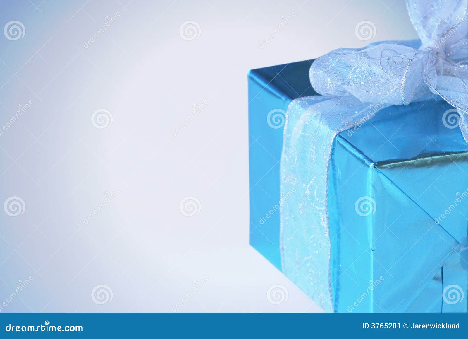 Elegant blue present stock image. Image of pretty, gold - 3765201