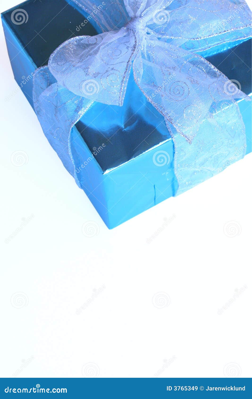 Elegant blue present stock image. Image of anniversary - 3765349