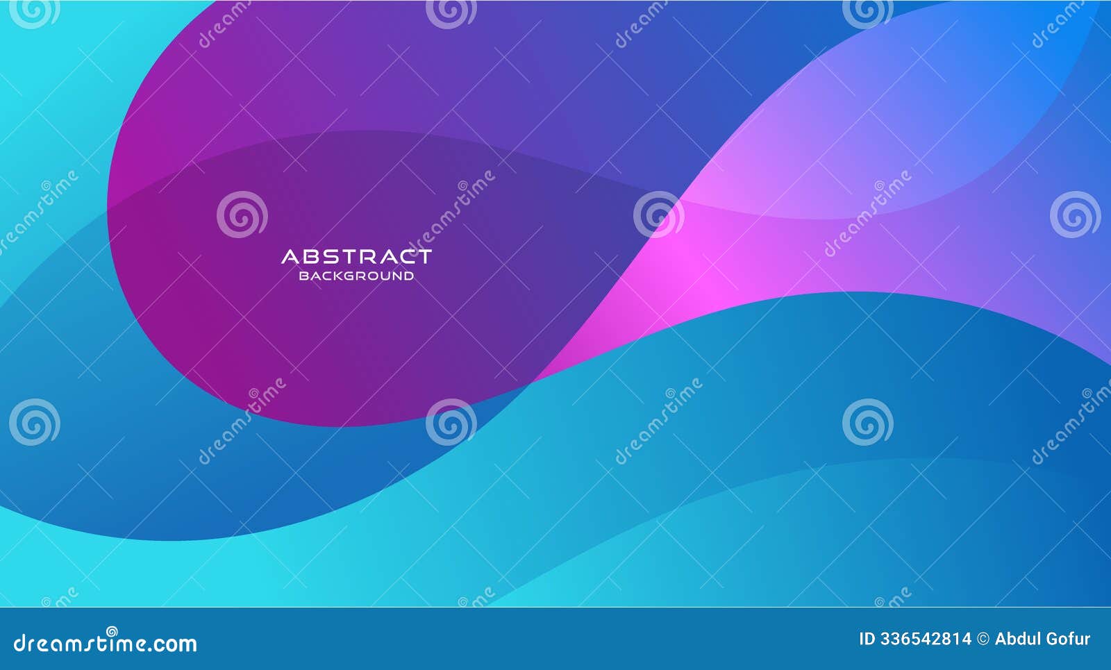 Elegant Blue and Purple Gradient Wave Background Stock Illustration ...
