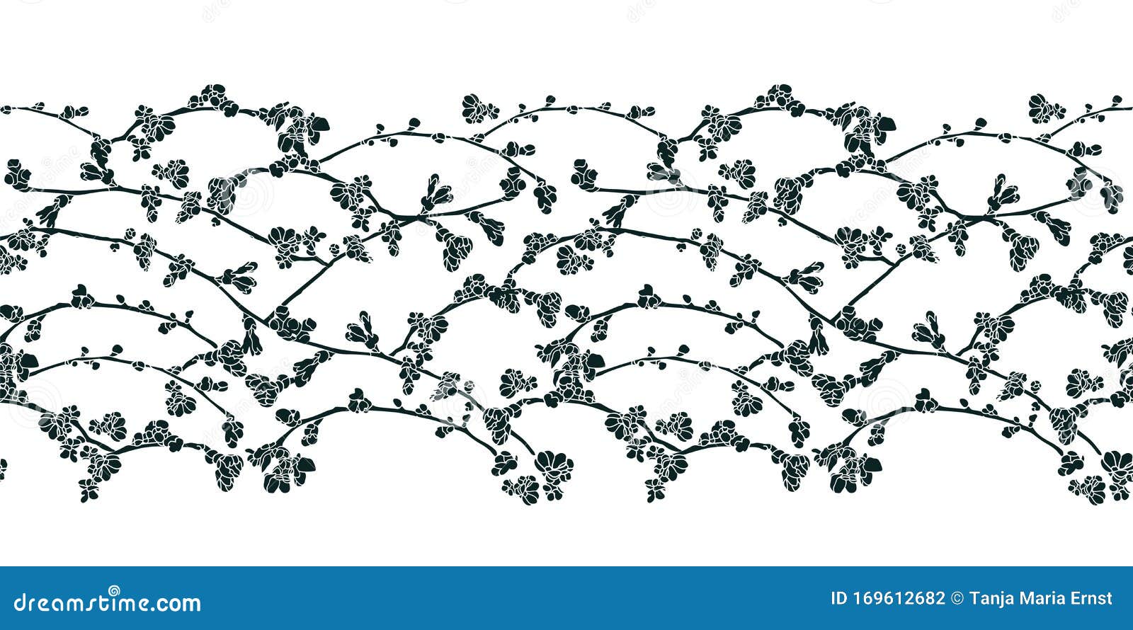 Botany Border Vector Illustration | CartoonDealer.com #50215256