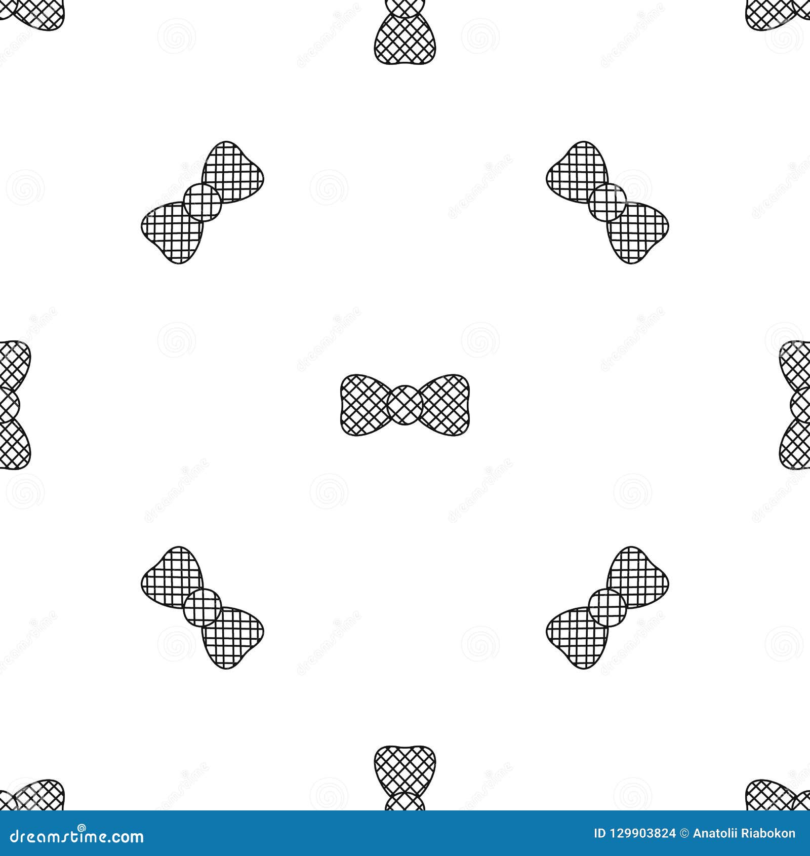 Elegant Bow Tie Pattern Seamless Vector Stock Vector - Illustration of ...