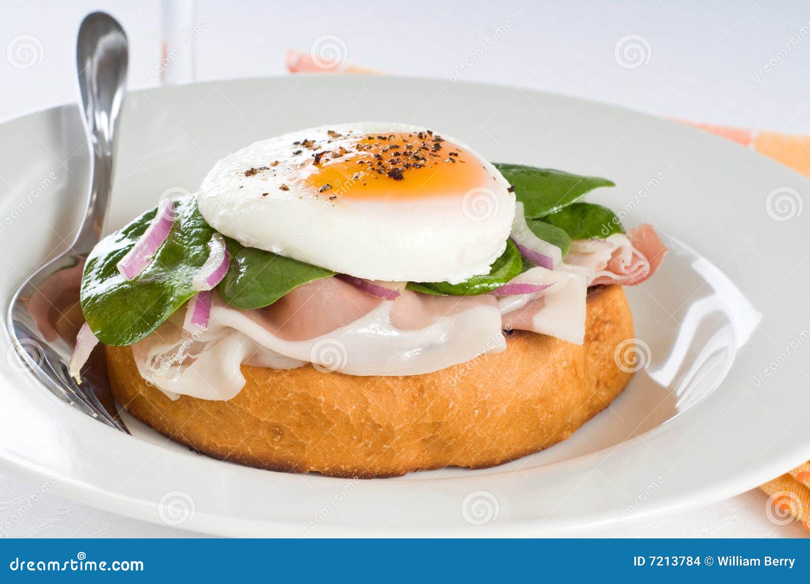 Elegant Breakfast stock photo. Image of prosciutto, yolk - 7213784