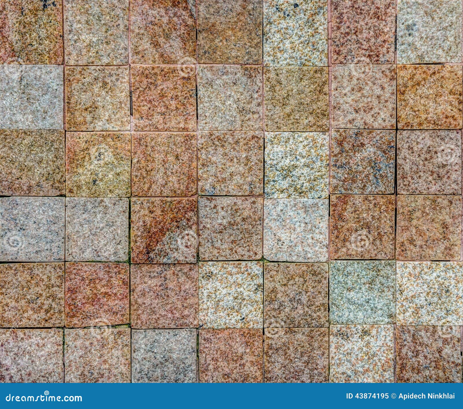 Elegant Brick Wall from Small Square Stone Stock Image - Image of ...