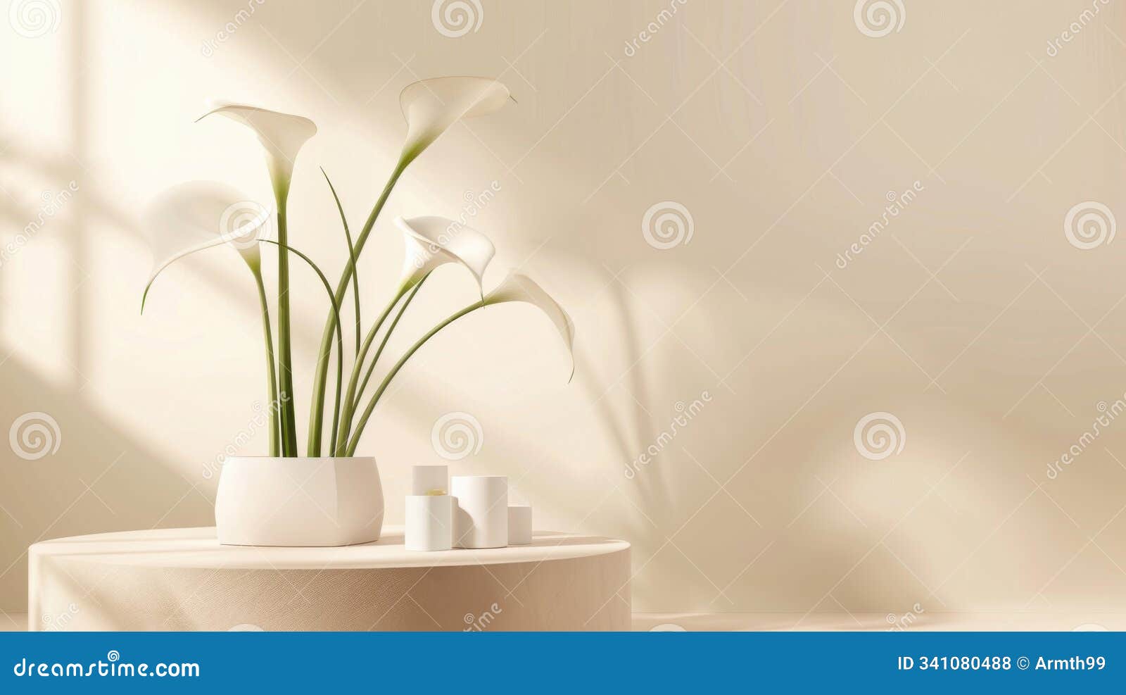 Elegant Calla Lily Cluster On White Background For Modern Designs ...