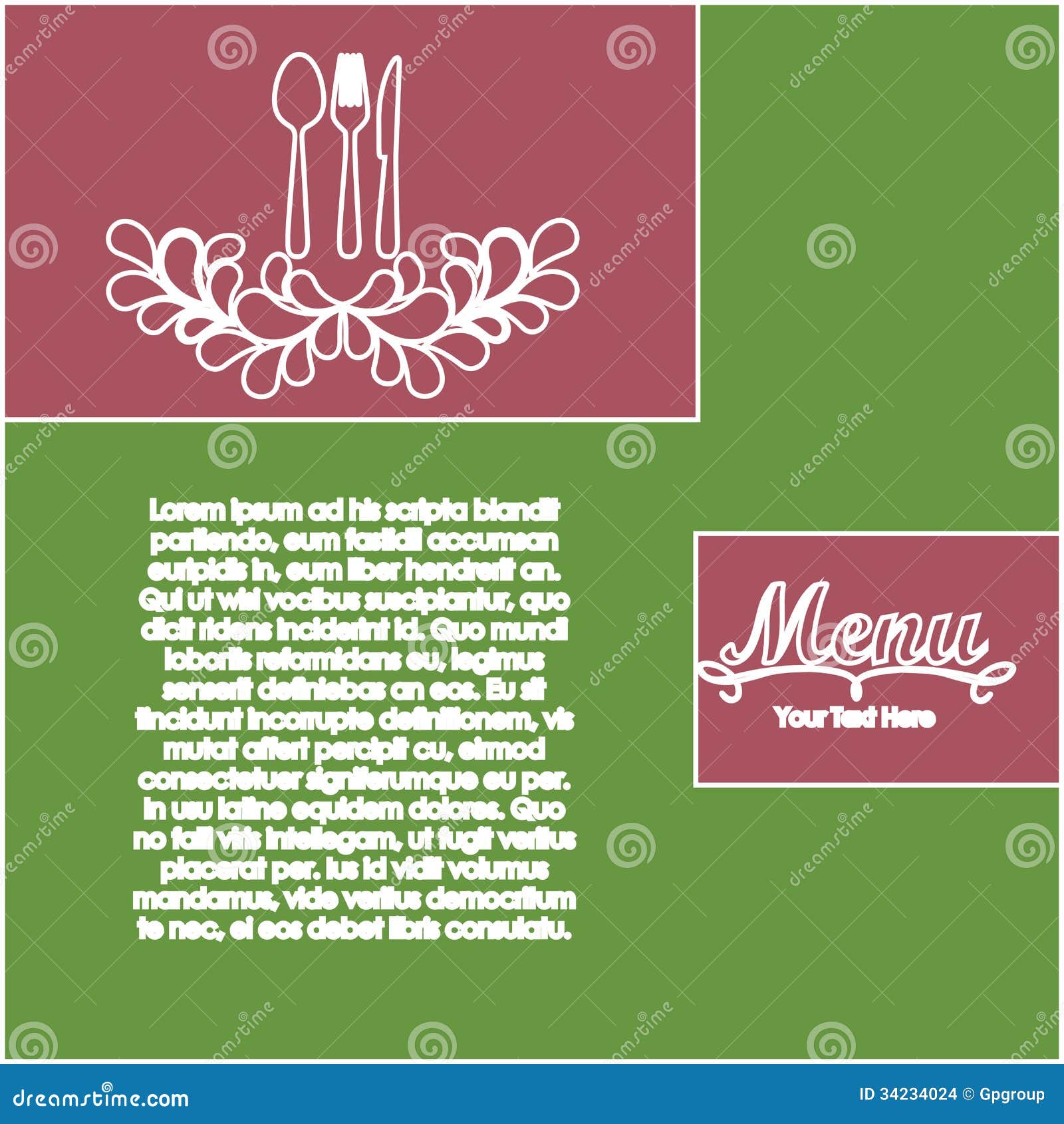 Elegant Card for Restaurant Menu Stock Vector - Illustration of card ...