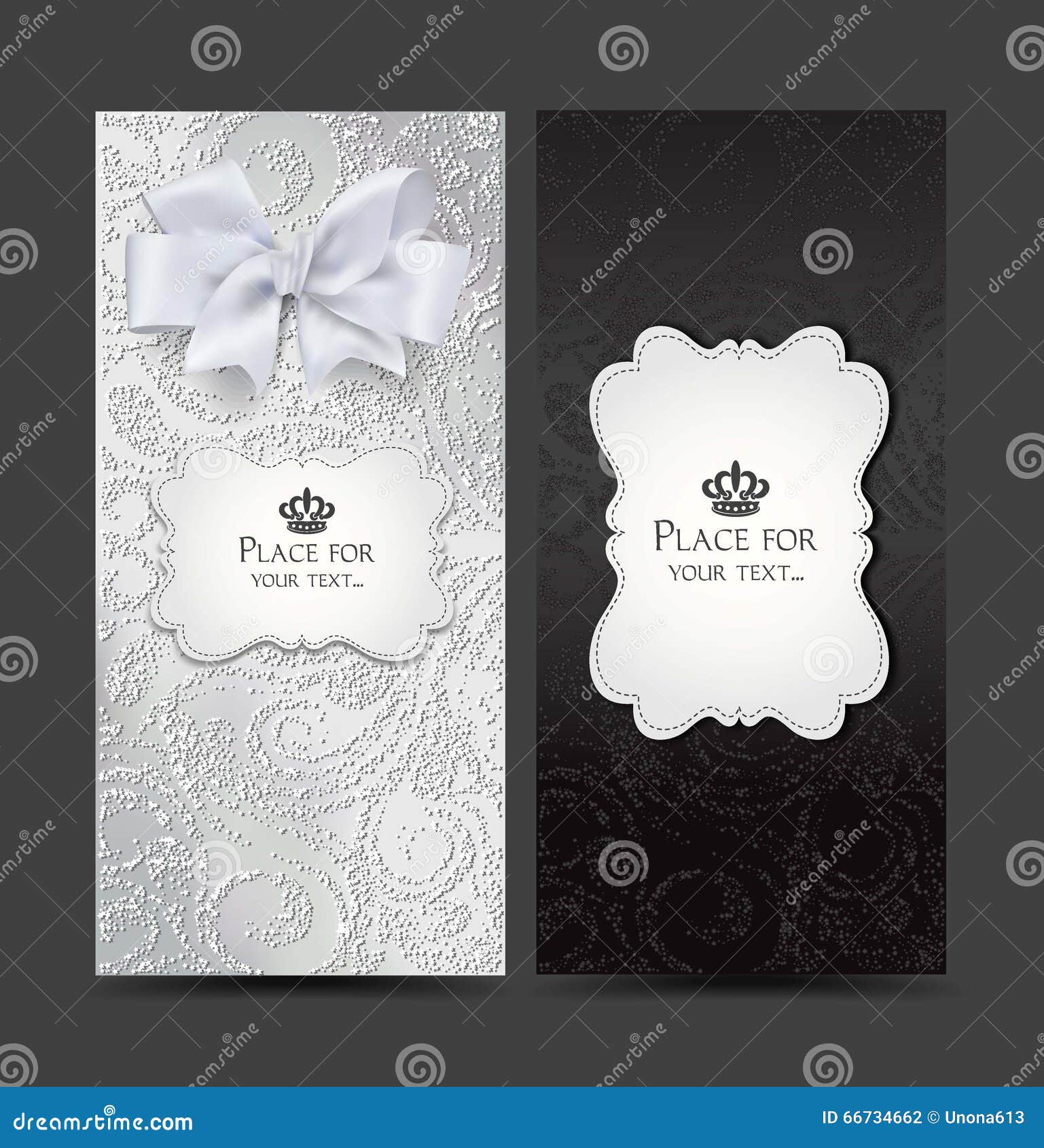 Elegant Cards with Floral Design Stock Vector - Illustration of ...