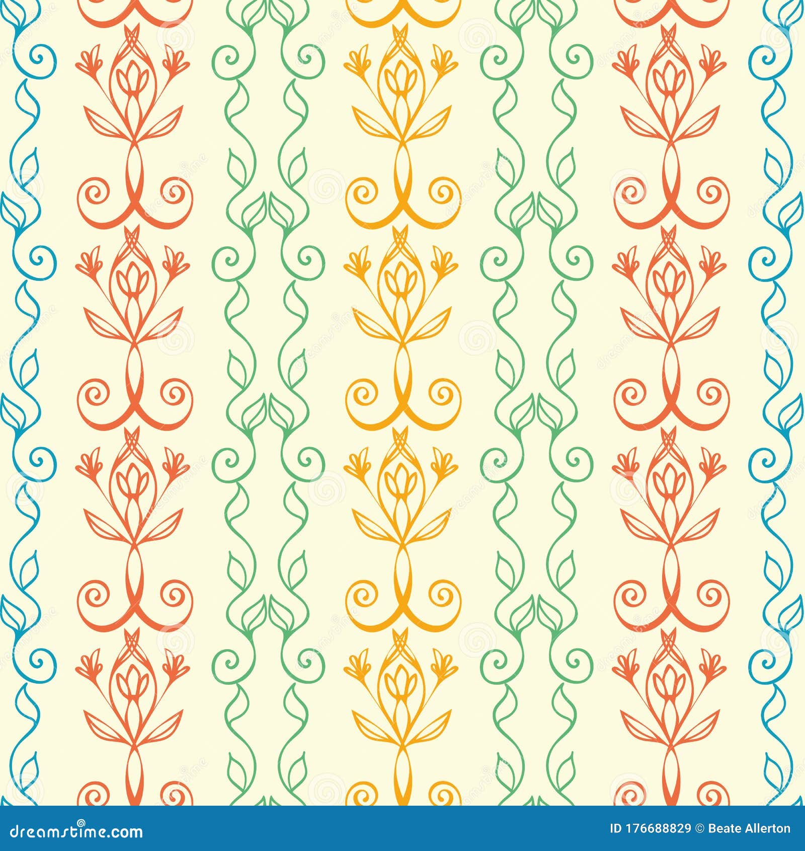 Elegant Celtic Stripe Seamless Vector Pattern Background. Modern ...