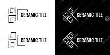 Elegant ceramic tile logo stock vector. Illustration of flooring ...