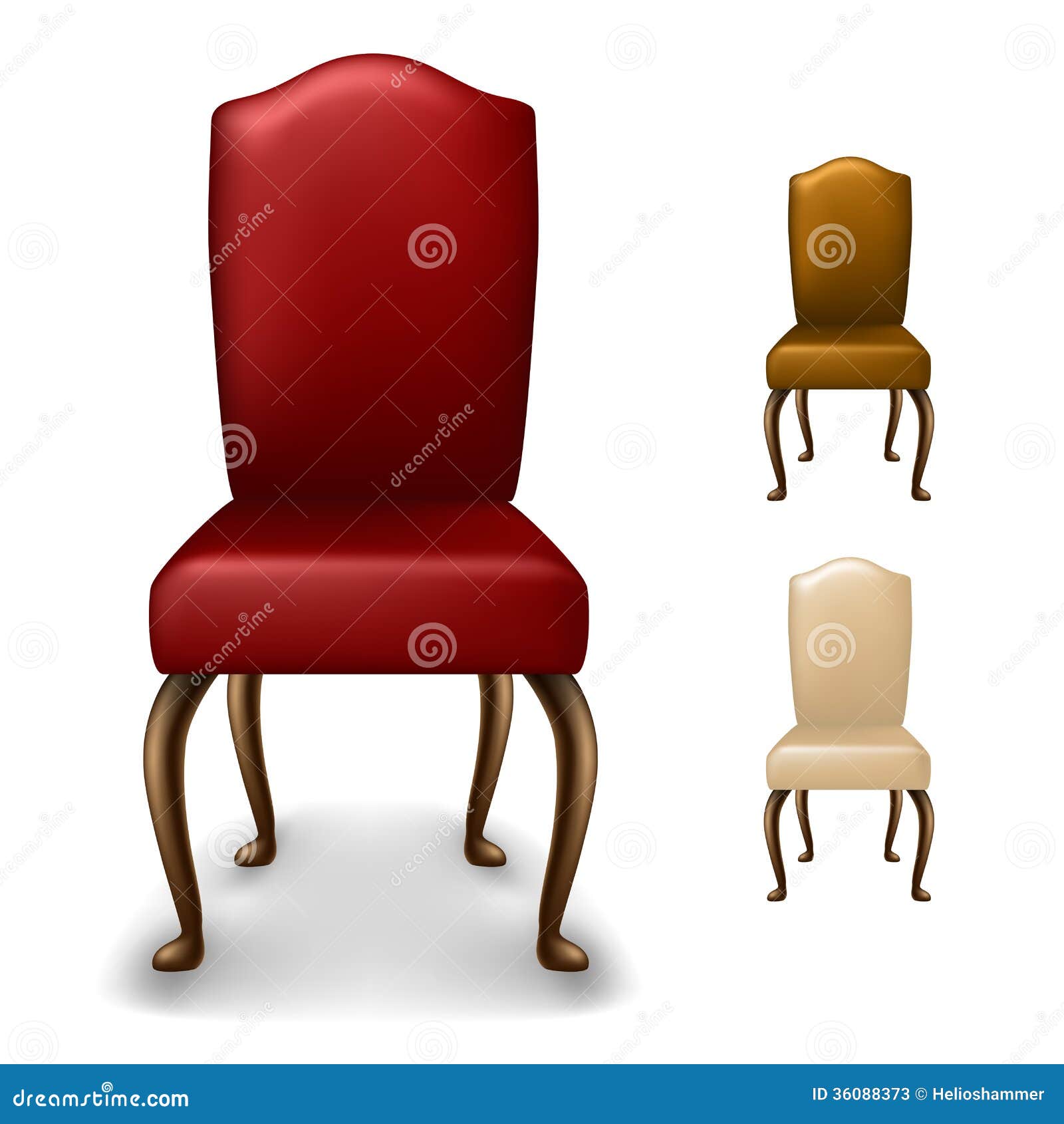 Old Elegant Chair Cartoon Vector Clipart | CartoonDealer.com #41776386