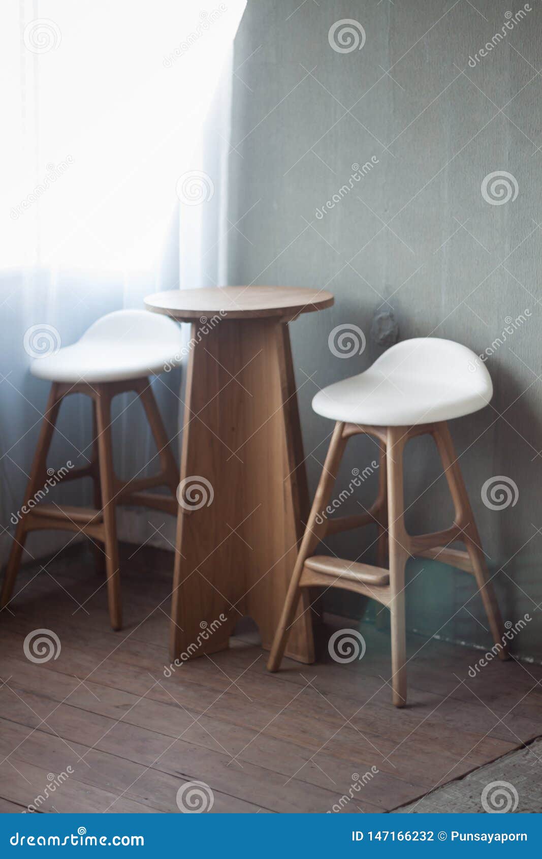 Elegant Chairs with Empty Concrete Background Stock Photo - Image of ...