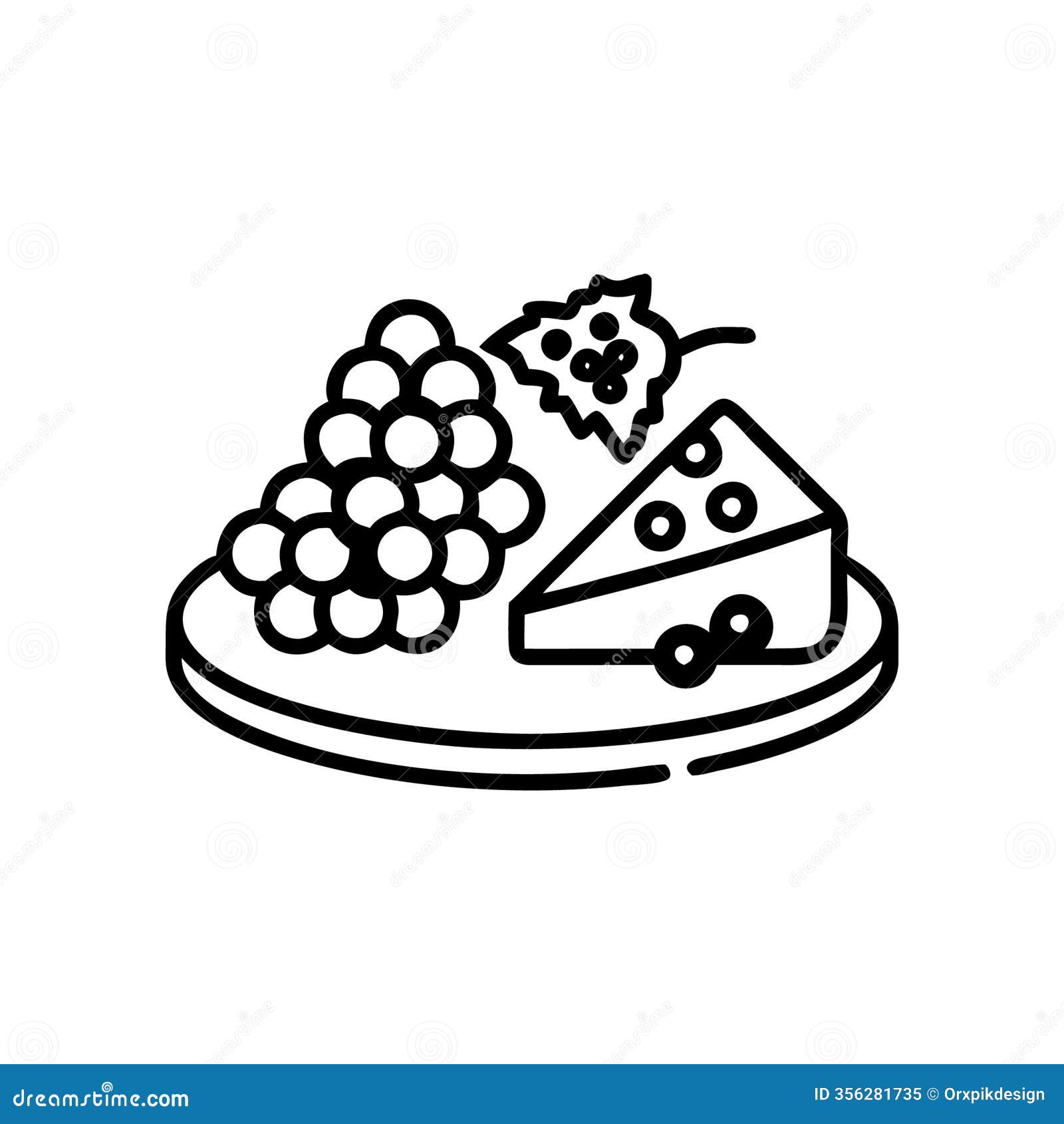 An Elegant Cheese Platter With An Assortment Of Cheeses, Crackers ...