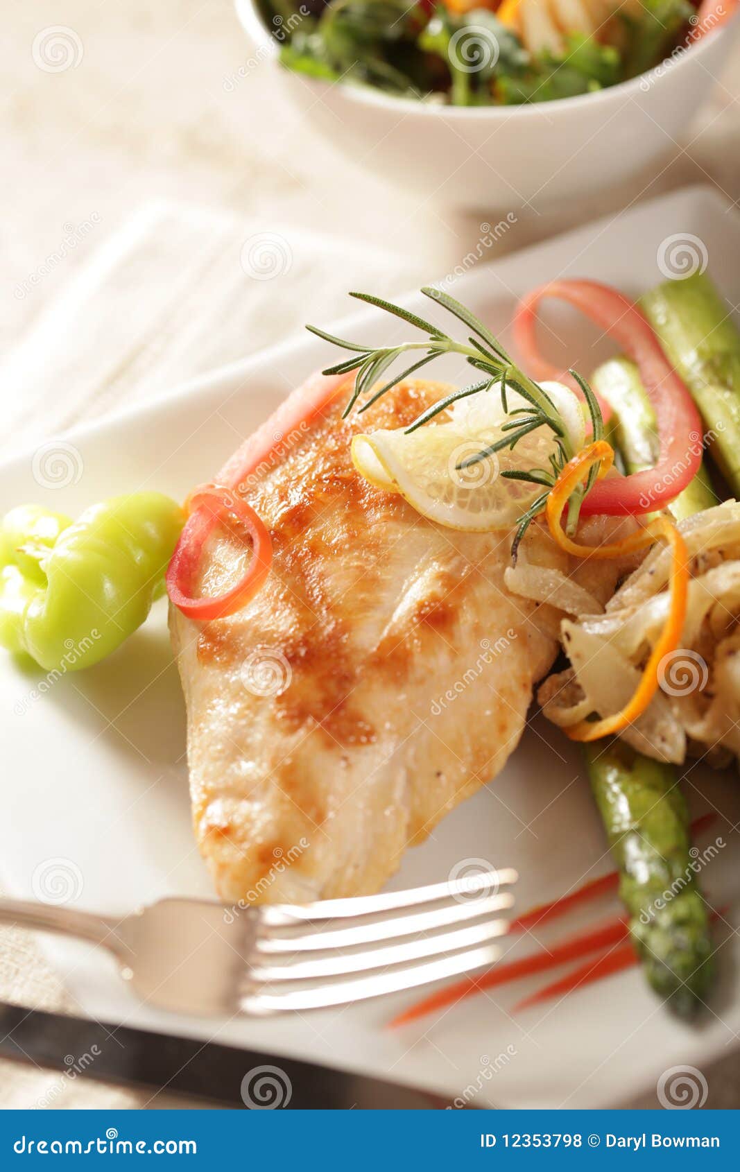 Elegant chicken meal stock photo. Image of cuisine, creamed - 12353798