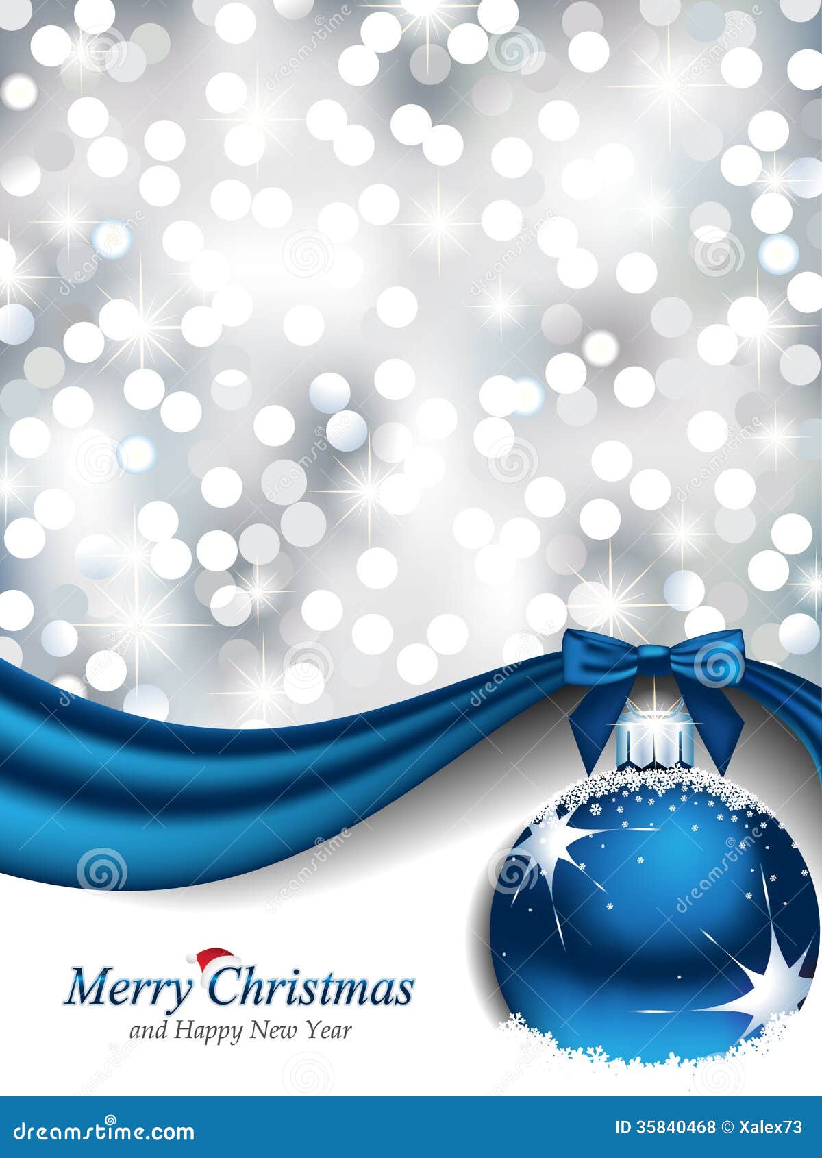 Elegant Christmas Design stock vector. Illustration of ribbon - 35840468