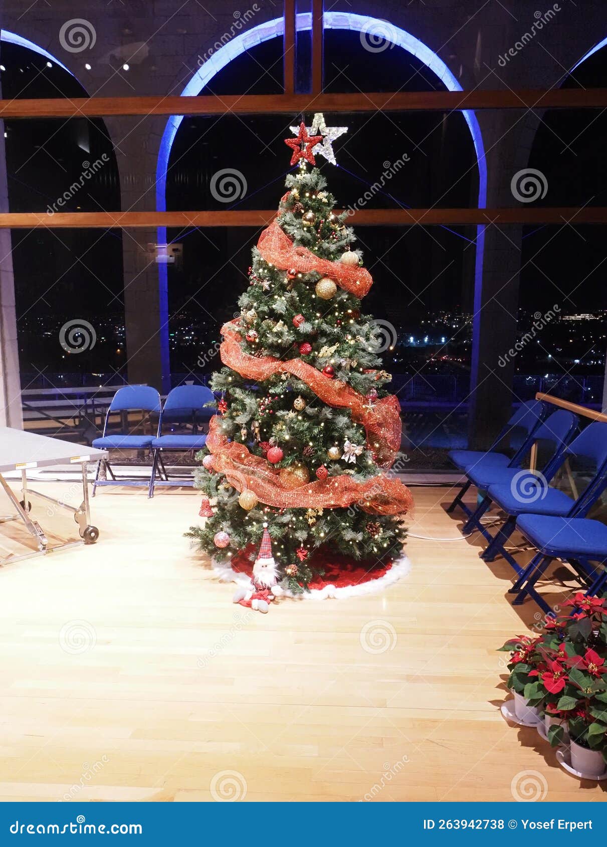 Elegant Christmas Tree Symbol of Christmas Stock Photo - Image of ...
