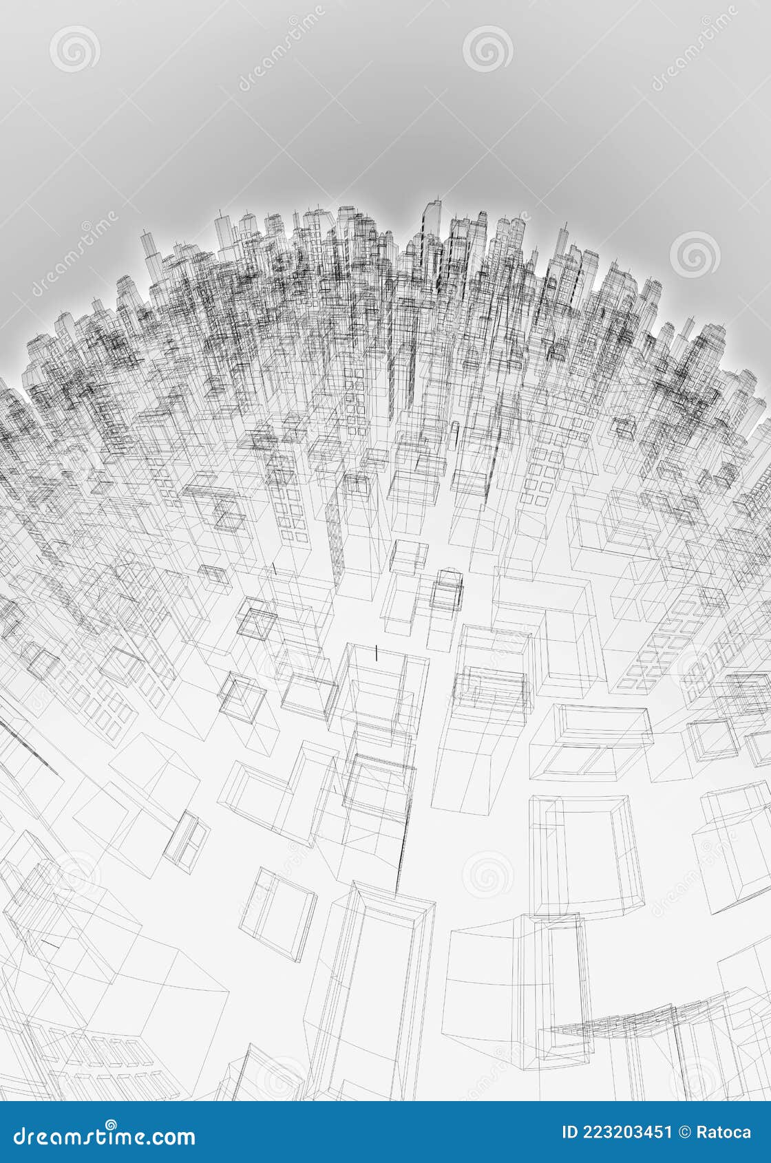 Elegant city render design stock illustration. Illustration of ...