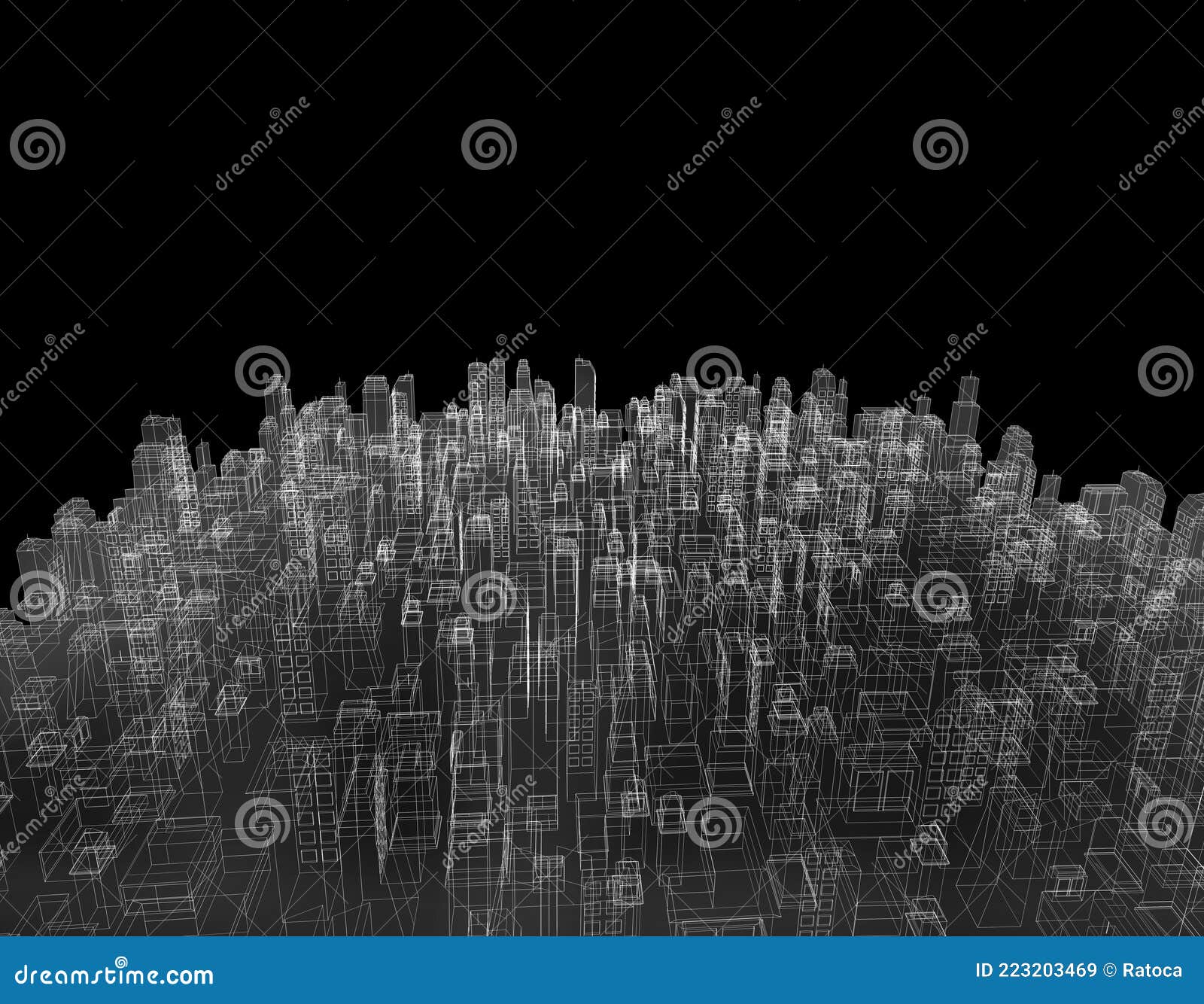 Elegant city render design stock illustration. Illustration of plan ...