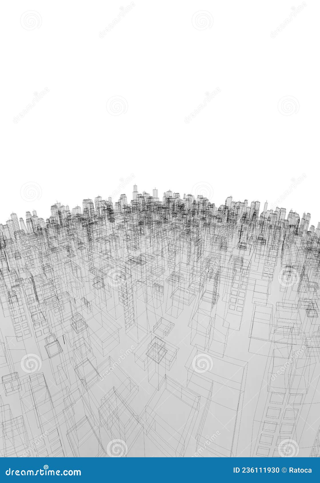 Elegant city render design stock illustration. Illustration of render ...