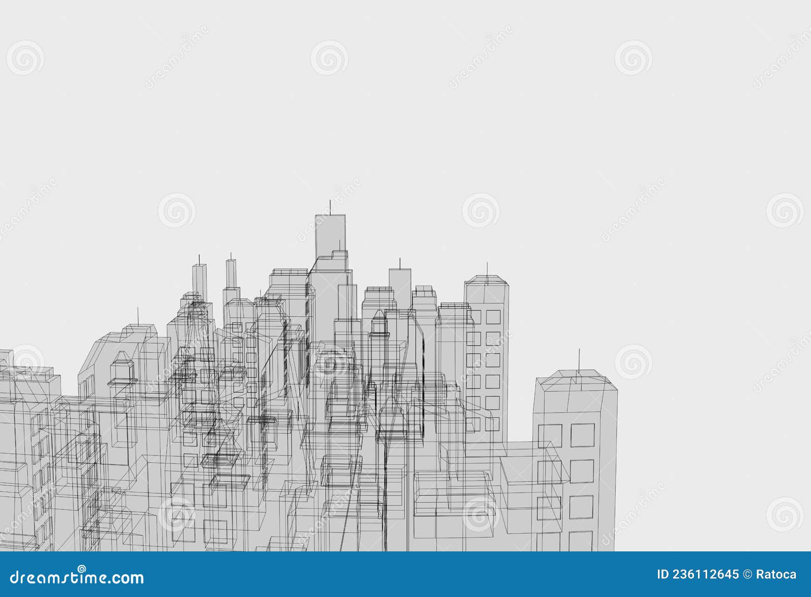 Elegant city render design stock illustration. Illustration of ...