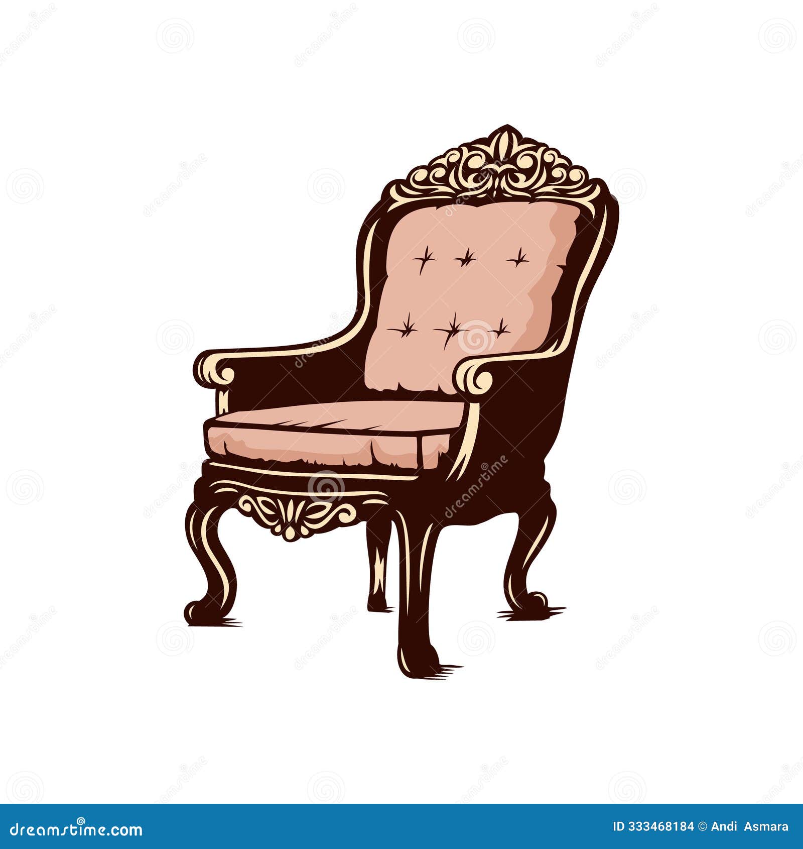 Drawing Chair In The Style Of A Doodle. Vector Illustration By Hand ...