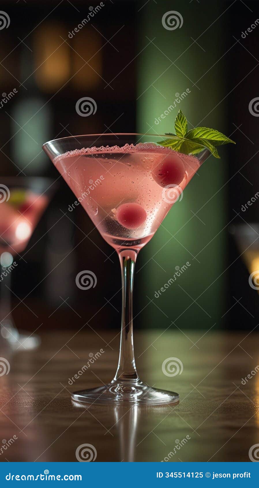 Elegant Cocktail In A Classic Martini Glass With Creamy Texture Royalty ...