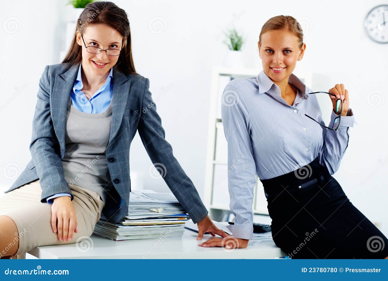Elegant colleagues stock photo. Image of associate, looking - 23780780