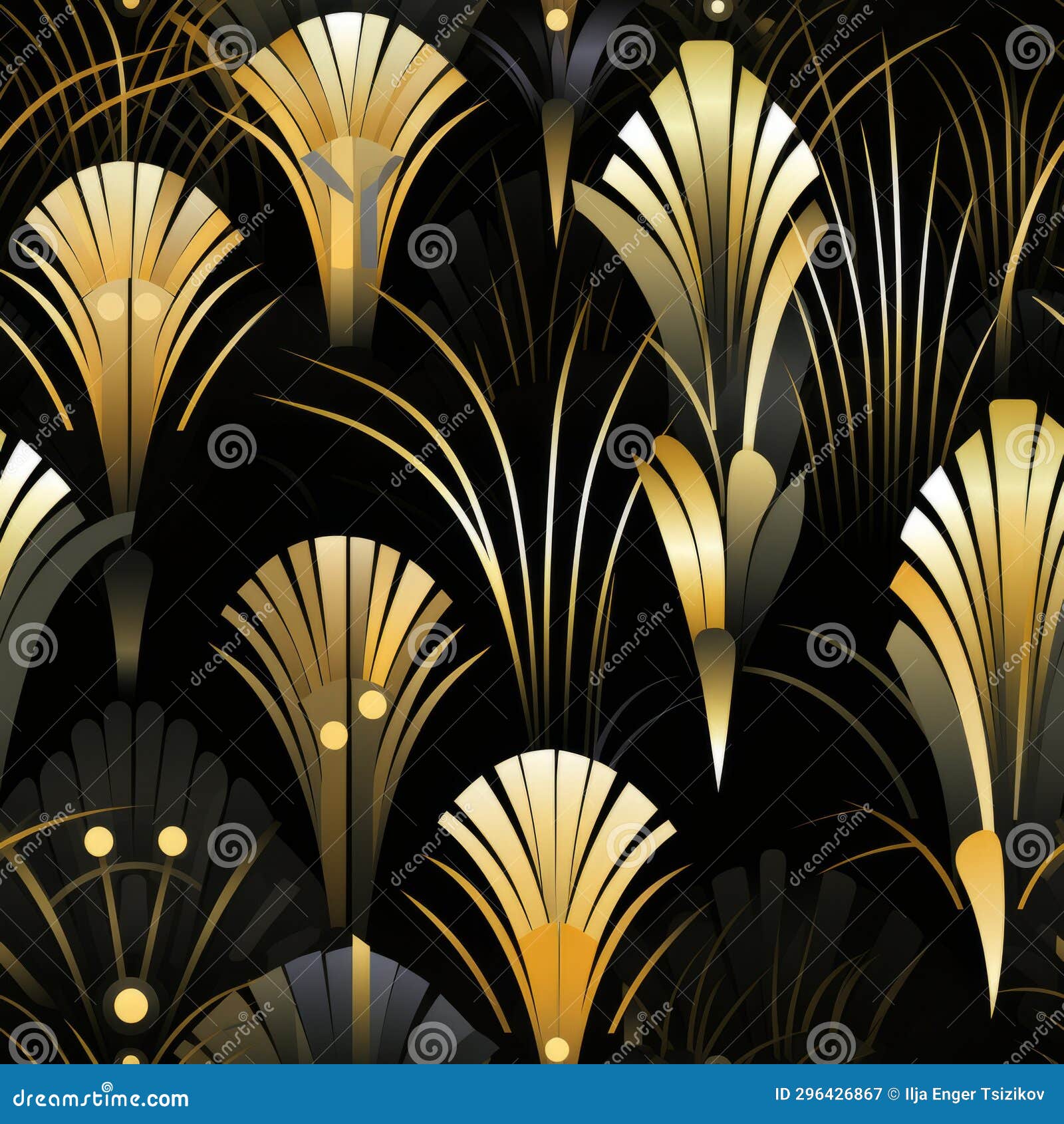 Elegant Collection of Abstract Geometric Gold Pattern Vectors for ...